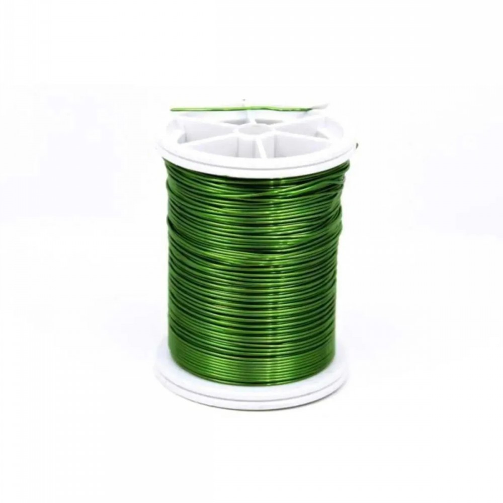 Yeşil Renk 0,80 mm Bakır Çiçek Teli - Filografi Taç Teli